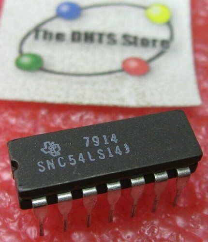 SNC54LS14J Texas Ins TTL Hex Schmitt Trigger IC 54LS14 74LS14 7414 Cer ...