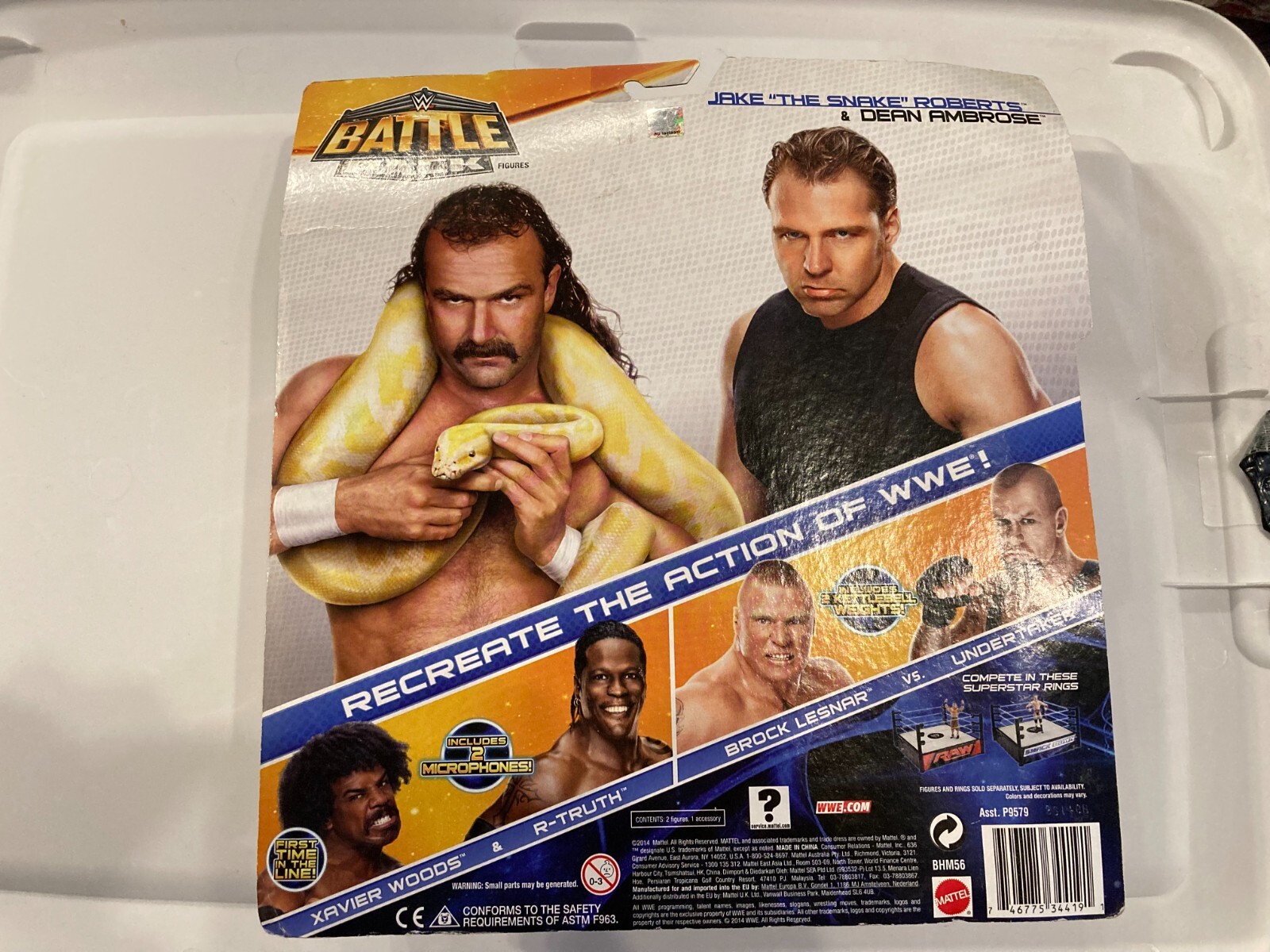 Signed WWE Jake the Snake Roberts Dean Ambrose Battle Pack Autograph ...