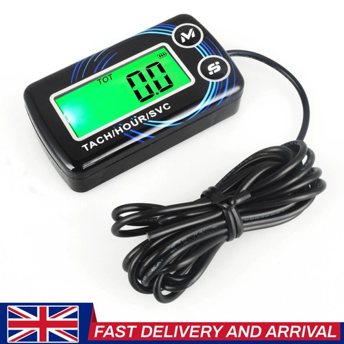 For 2/4 Stroke Engine Maintenace Motorcycle Tach Hour Meter Digital ...
