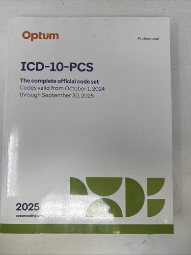 ICD-10-PCS The complete official code set-Oct 2024 through Sept 2025 | eBay