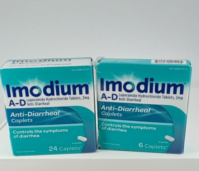 Imodium A-D Diarrhea Relief Caplets with Loperamide 24 + 6 COUNT =30 | eBay
