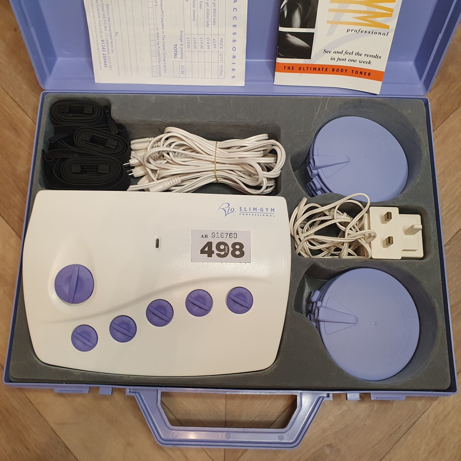 Rio Slim Gym PRO MT-100-10 Electric Body Muscle & Breast Toner + Carry ...