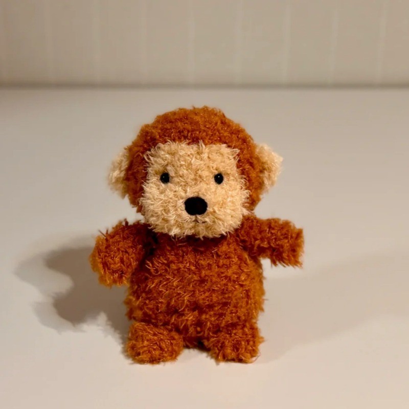 Jelly Plush Little Monkey Toy Stuffed Animal Doll Dust Bag 7" Christmas ...