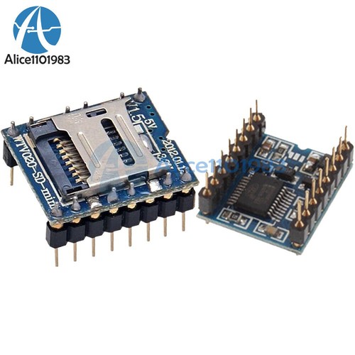 2PCS U-disk Audio Player TF SD Card voice module MP3 Sound WTV020-SD ...