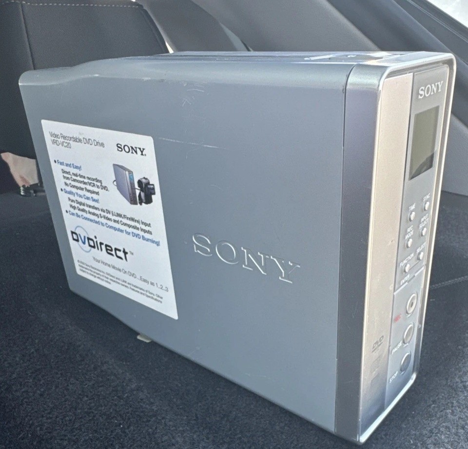 SONY VRD-VC20 DVDirect VCR to DVD Converter Video Recordable DVD No ...