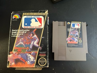 Major League Baseball MLB Nintendo NES- cartridge & original box TESTED ...