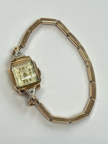 Vintage 14k Rose gold Greygor Swiss ladies wrist watch 17 Jewels ...