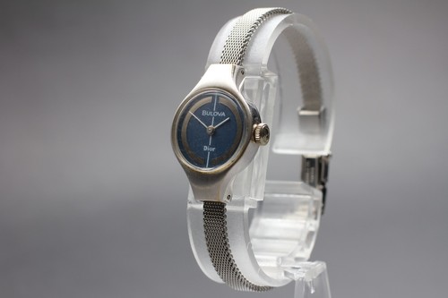 Vintage 1973 [Exc+5] Christian Dior Bulova 7213-1 Cal.5BD Blue Ladies ...