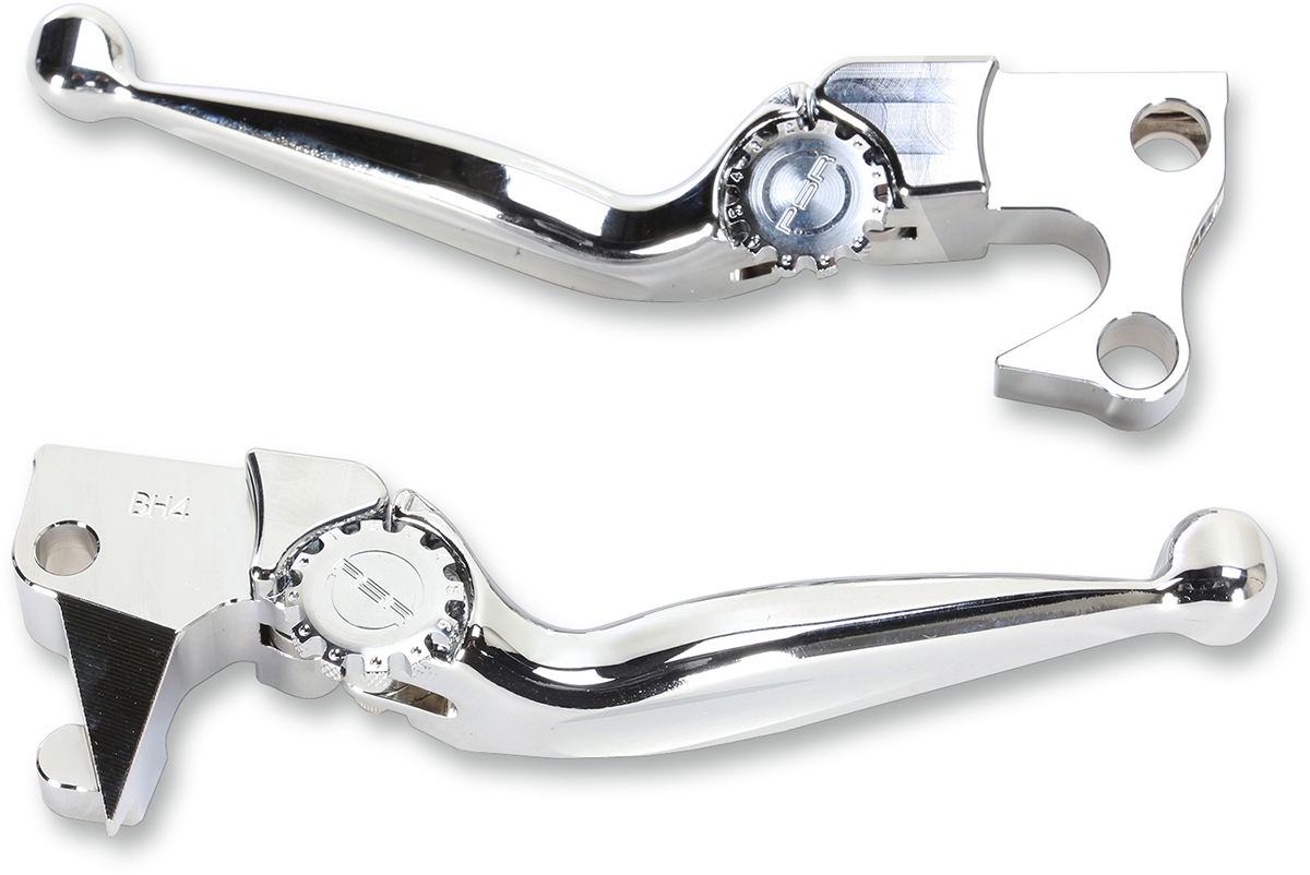 PSR Chrome Journey Adjustable Handlebar Hand Lever Set for 04-13 Harley ...