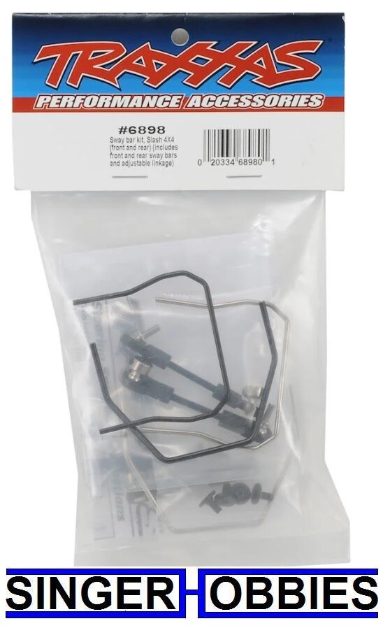 Traxxas 6898 Sway bar/adjustable linkage kit front/rear NEW TRA6898 ...
