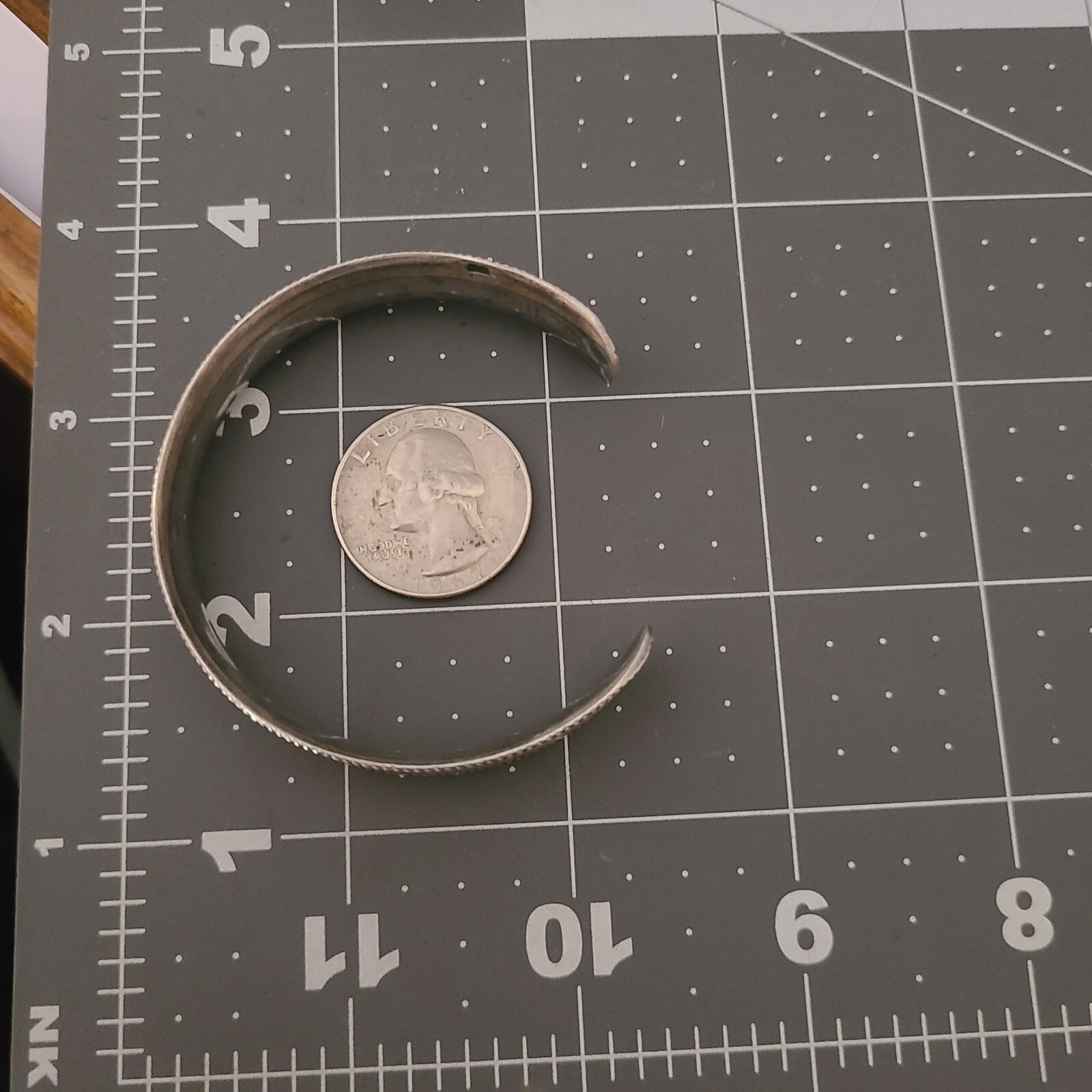 VINTAGE STERLING SILVER ARABIC HALLMARKS UNIQUE CUFF … - Gem