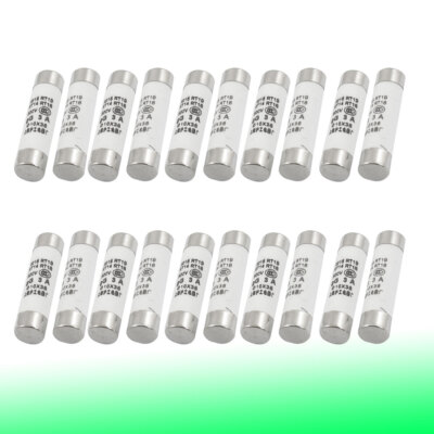 20 x R015 RT18 RT19 500V 3A Ceramic Cylindrical Fast Acting Fuse Links ...