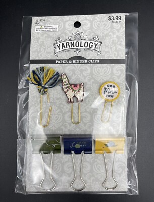 Yarnology Decorative Paper & Binder Clips | eBay