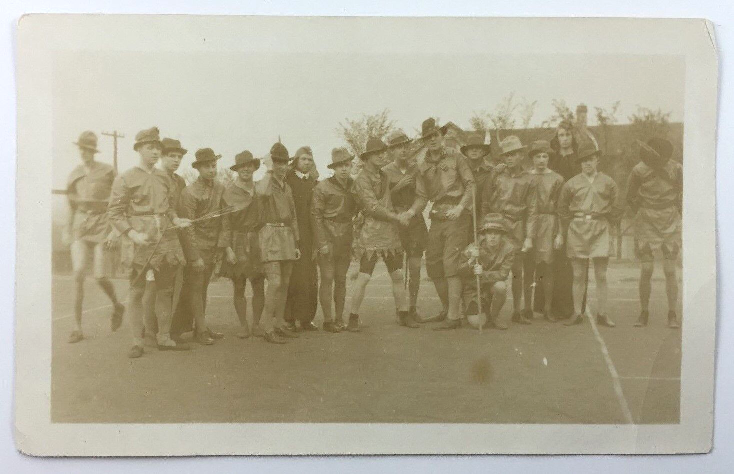 Snapshot Photograph Group Of Boys Wearing Costumes | eBay