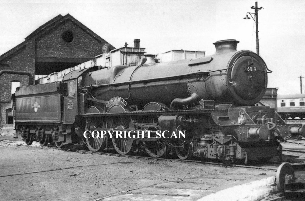 Steam Railway Photo: 6019 GWR ‘KING HENRY V’ @ CARDIFF 61 (2) | eBay UK