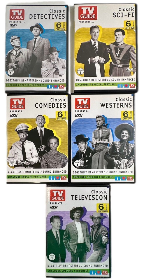 TV GUIDE Classic Television Shows 5 DVD Set BONANZA Ozzie & Harriet ...