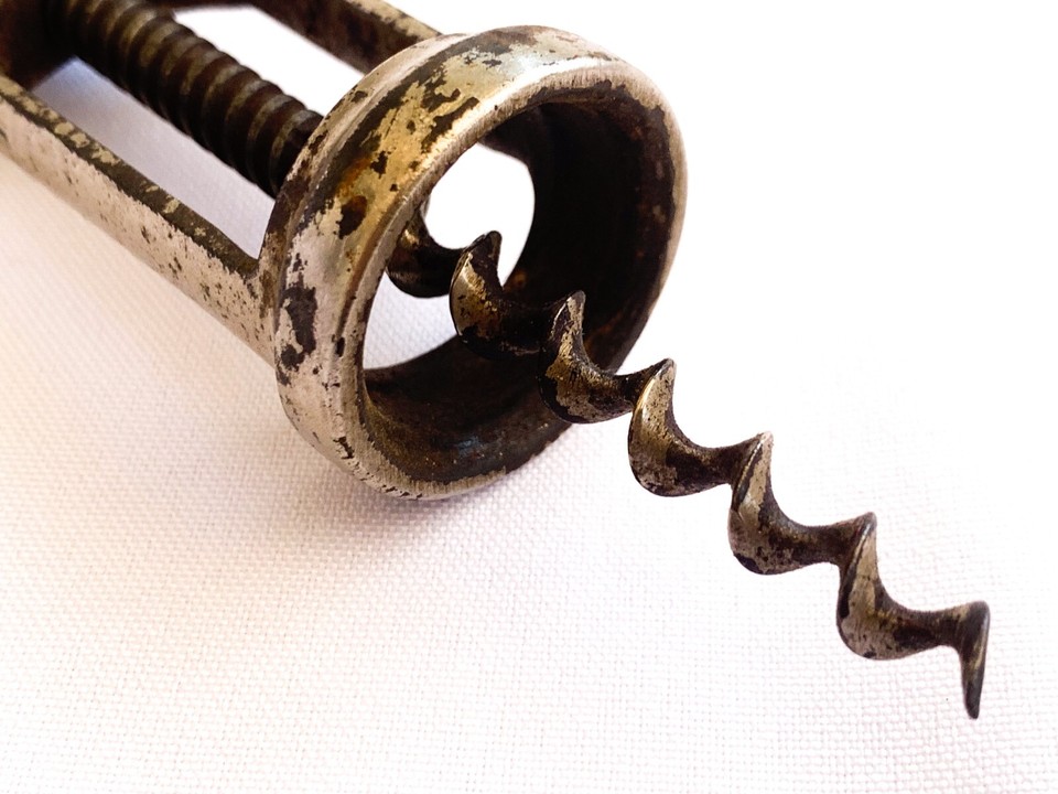 Antique French Corkscrew with mechanism Tilting Ring - Cyclope Tire ...