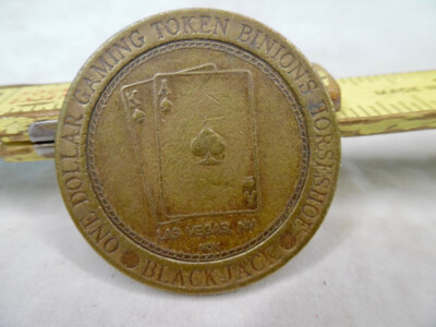 Vintage Binion's Horseshoe Casino Token - Las Vegas, NV Nevada Ace ...