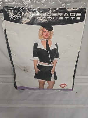 Masquerade By Coquette Diva Gangster Girl Costume OS/XL Halloween ...
