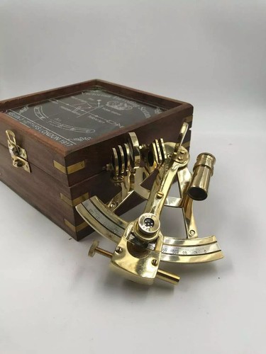 Sextant Handmade Nautical Brass 4" Sextant With Beautiful Designer ...