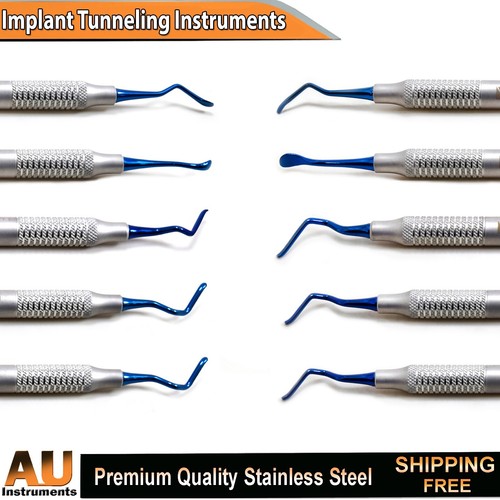 TUNNELING PROCEDURE TITANIUM IMPLANT DENTAL INSTRUMENTS LAB TOOLS ...
