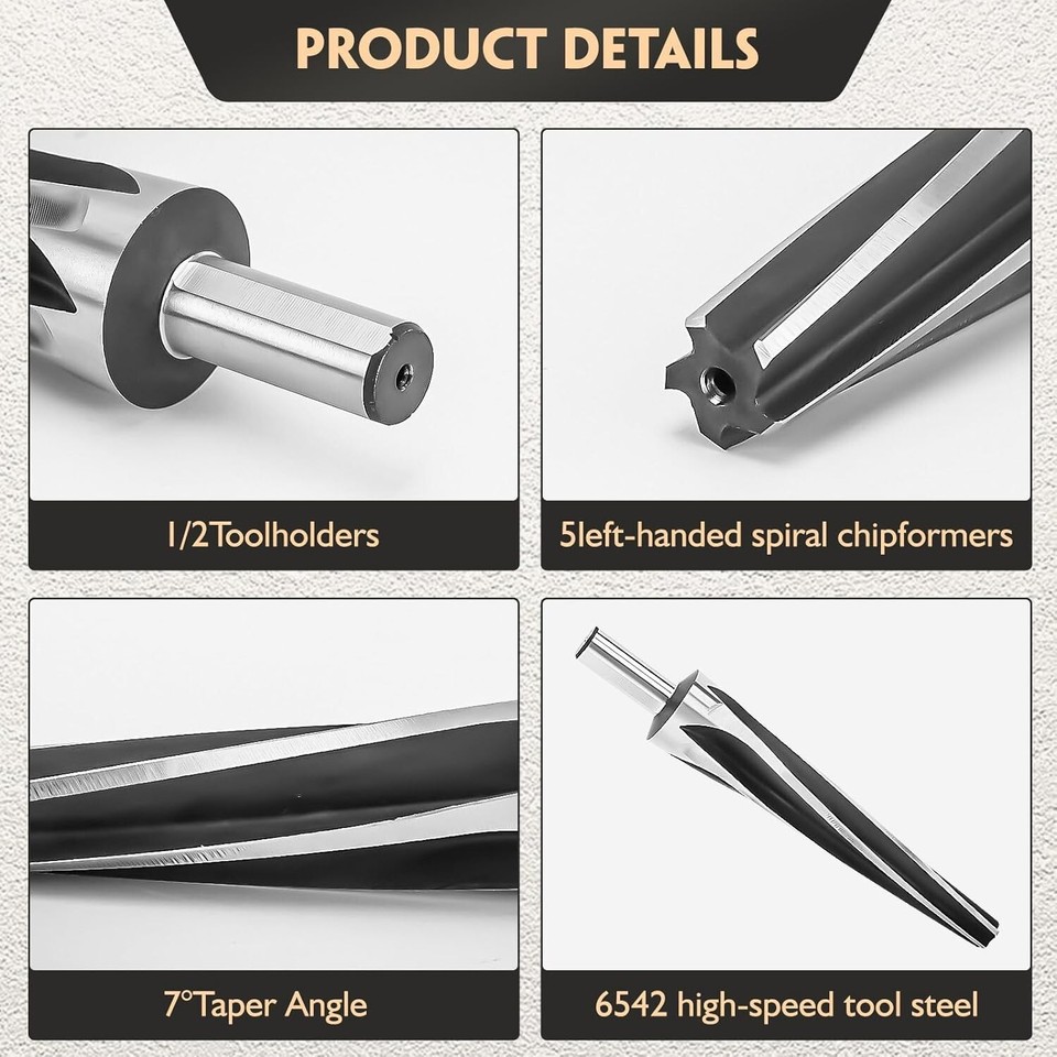 1 PCS 7 Degree Ball Joint Tapered Reamer Reamer Bit Universal Reamer ...