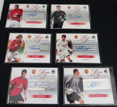 2004 SP Authentic Manchester United Autograph 6 cards | eBay