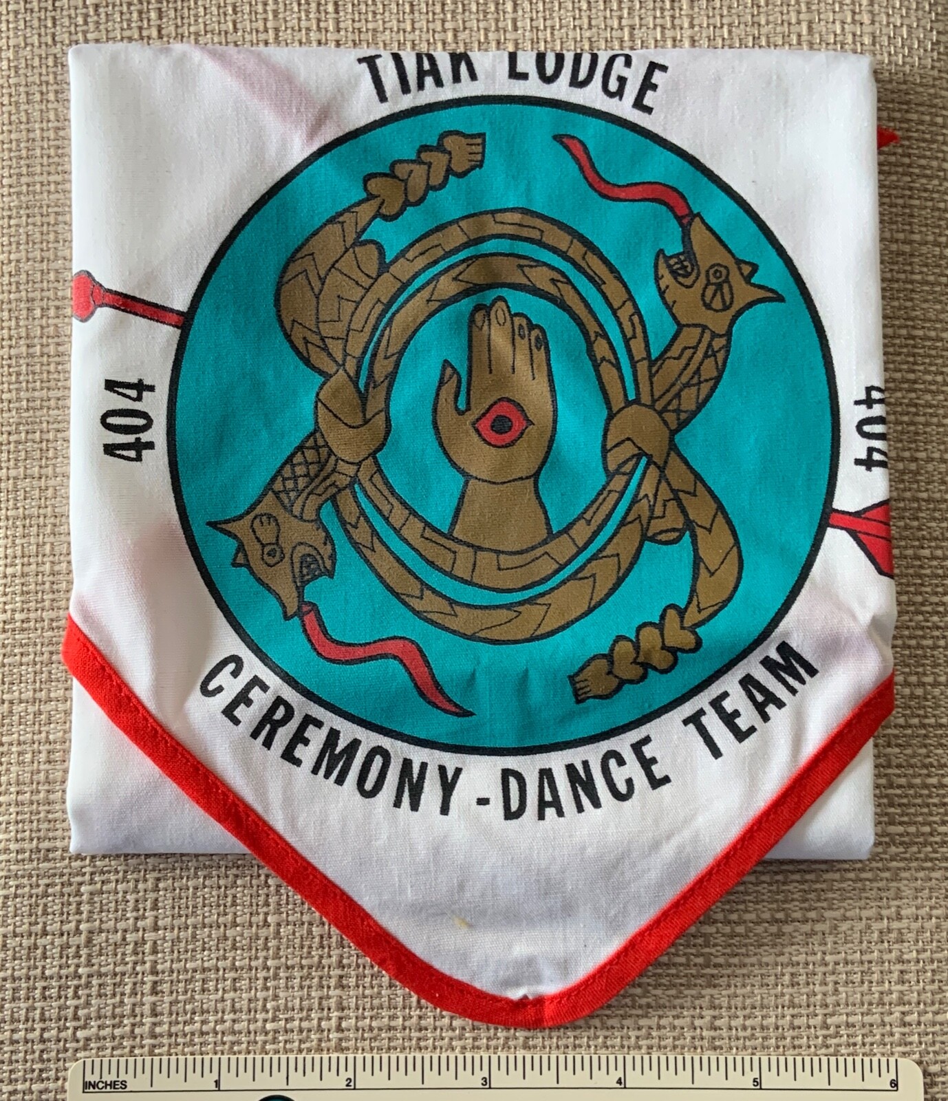 Vintage OA Lodge 404 TIAK Dance Team Order of the Arrow NECKERCHIEF WWW ...