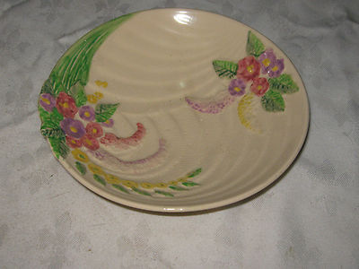 Vintage English Wade Harvest Ware Circular Hand Painted Impressed ...