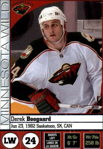2008-09 Panini Stickers Wild Hockey Card #224 Derek Boogaard | eBay
