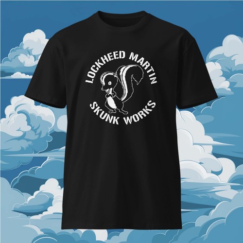 Lockheed Martin Skunk Works Men's Aviation Black T-Sh… - Gem