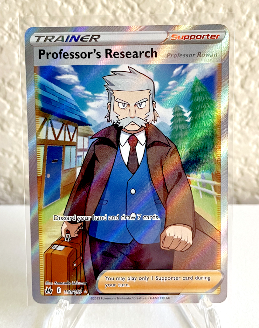 Pokémon TCG Professor's Research (Full Art) Crown Zenith 150/159 Holo ...