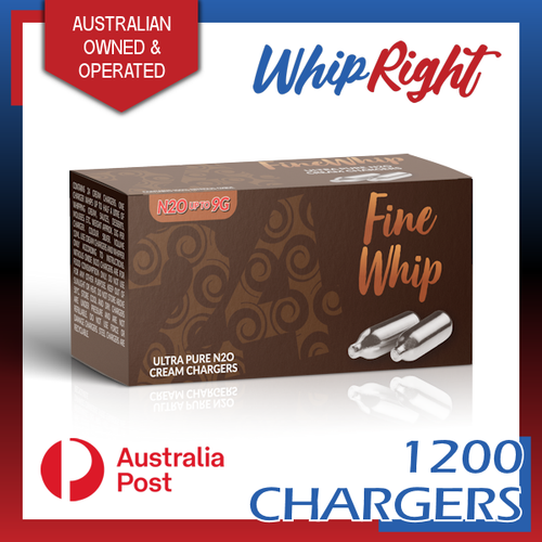 QUICK DESPATCH FINEWHIP CREAM CHARGERS 9G 24 PACK X 50 [1200 BULBS ...