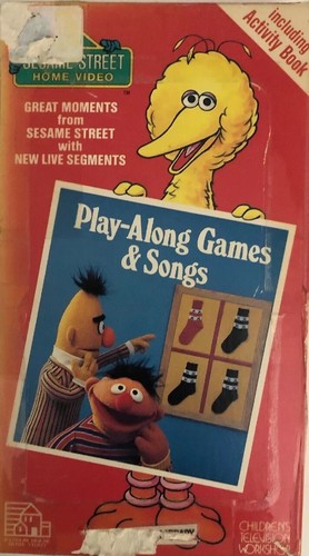 Sesame Street Play Along Games and Songs(VHS,1986)TESTED-RARE VINTAGE ...