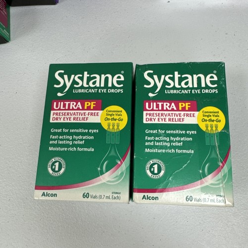 A Lot 2 Systane Ultra PF Preservation Free Dry Eye Relief 60 Vials 10/ ...