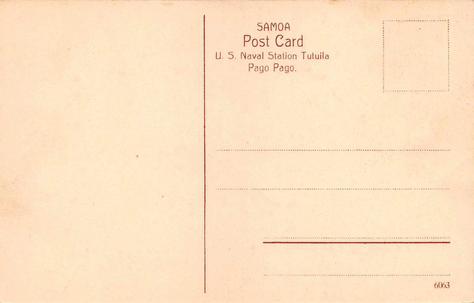 1900’s US Naval Base Tutuila Pago Pago, American Samoa Polynesian South ...