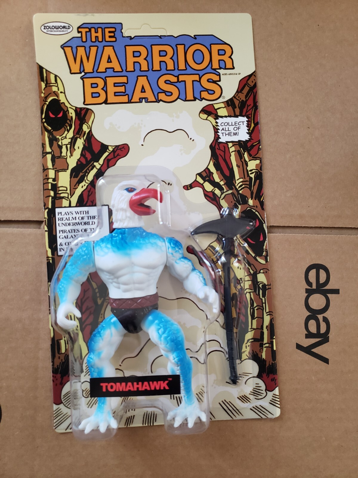ROTU The Warrior Beasts Tomahawk Zoloworld Retro Figure TWB | eBay