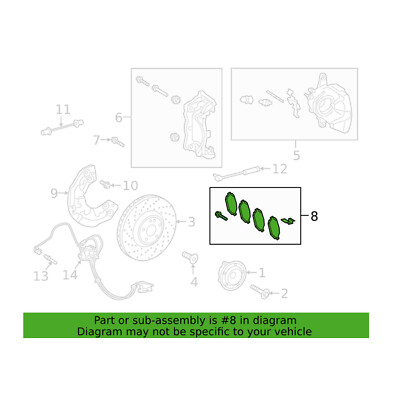 Genuine OEM Front Disc Brake Pad Set For Mercedes W463 G550 2019-2023 ...