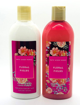 Bath & Body Works FLORAL FIELDS Moisturizing Hair Shampoo & Conditioner ...