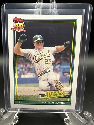 1991 Topps Baseball Card Mark McGwire Oakland Athletics #270 | eBay