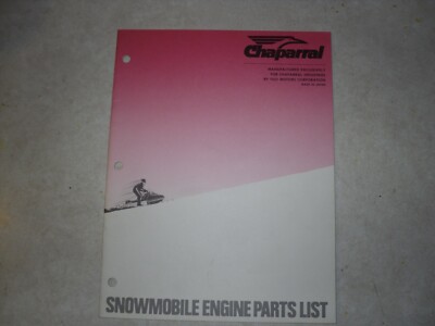 Chaparral Snowmobile Engine Parts List (E5) | eBay