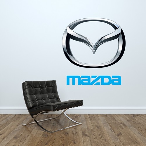 Mazda Logo Wall Decal Modern Sport Car Decor Art Mural Vinyl Sticker | eBay