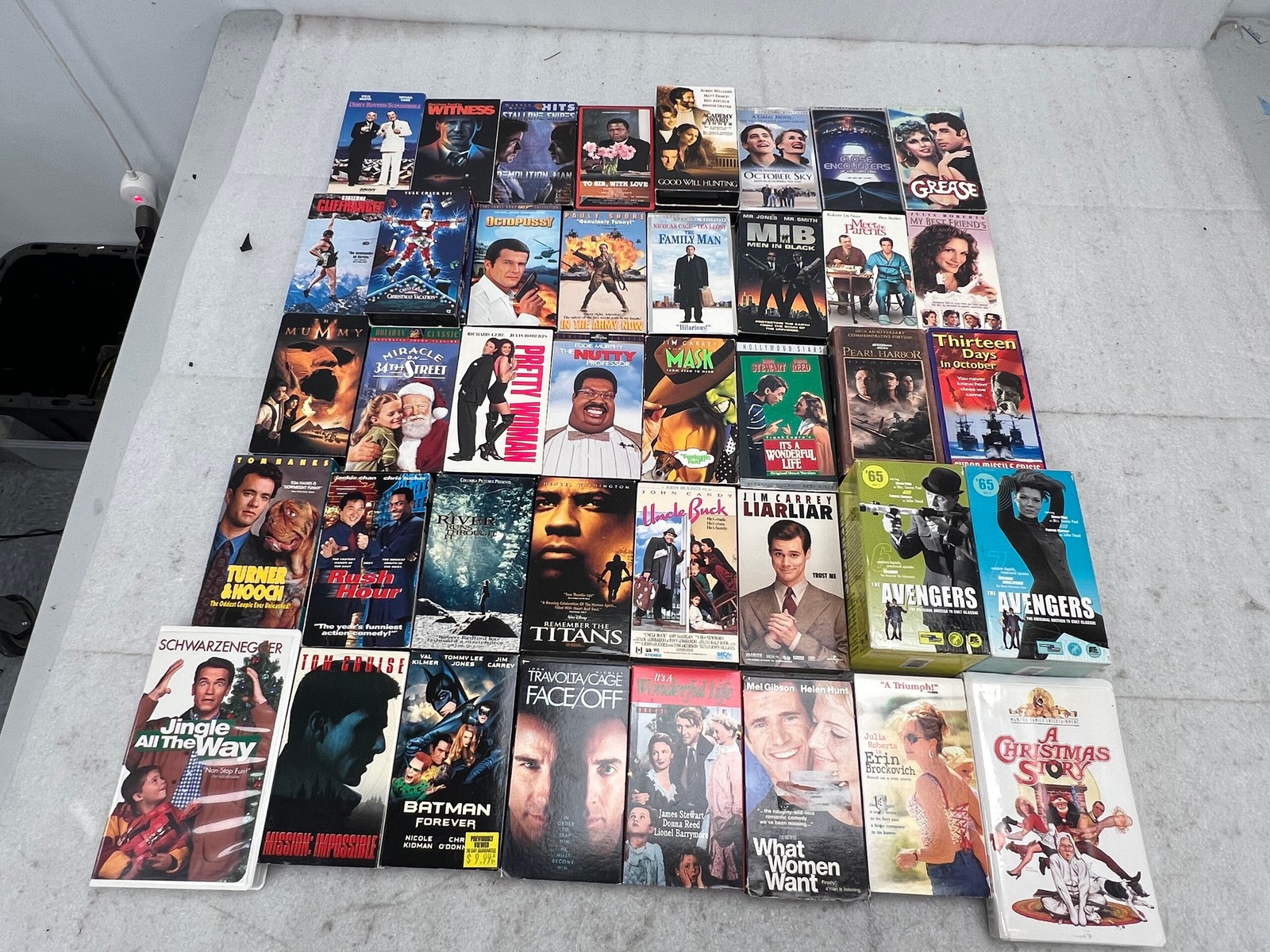 Lot Of 40 VHS Tapes Movies Action Thriller Drama Adventure Comedy 80s ...