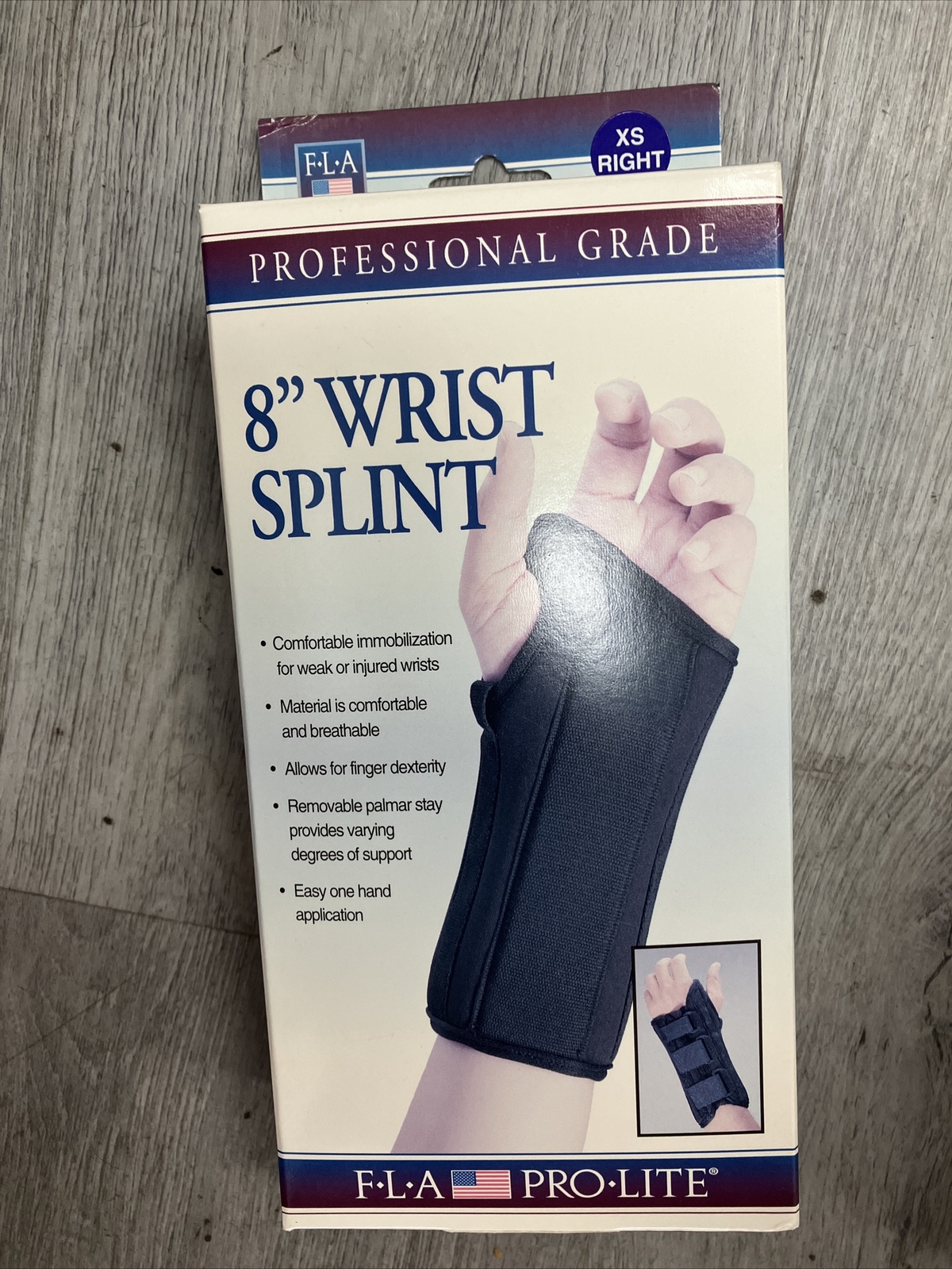 FLA Orthopedics 8" Wrist Splint: Extra Small Right | eBay