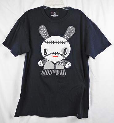 Kidrobot #23 Aaron Meshon Navy Blue Short Sleeve Baseball T-Shirt M | eBay