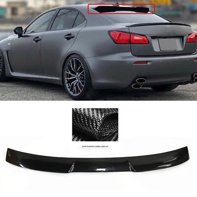 1x Carbon Fiber Rear Roof Spoiler Wing For 2006-2013 2007 Lexus IS250 ...