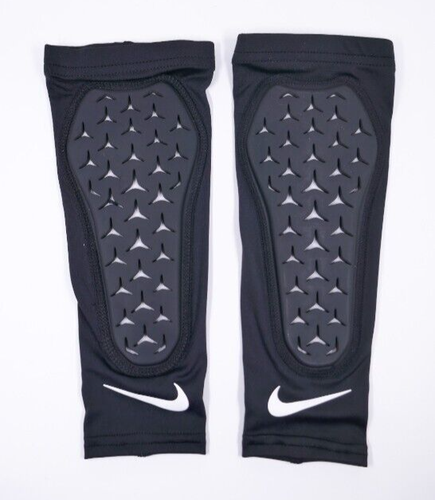 Pair Nike Contact Padded Support Forearm Arm Shivers Small Medium Black ...