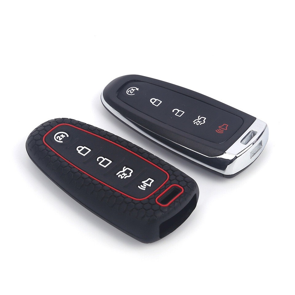 Remote Key Fob Cover Case Silicone For 2011-2019 Ford Edge Explorer ...