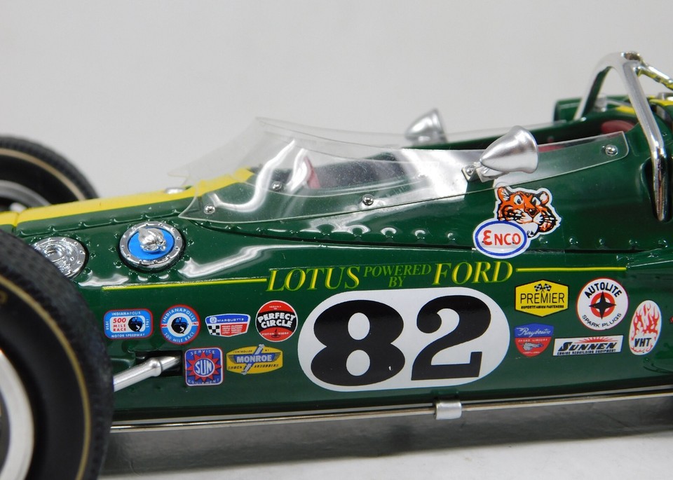 1965 JIM CLARK LOTUS 38 FORD INDY 500 WIN REPLICARZ 1:18 VINTAGE RACE ...