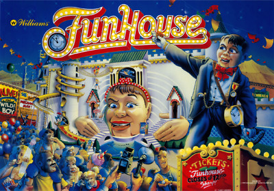 WILLIAMS Funhouse Pinball Machine Next Gen Translite | eBay
